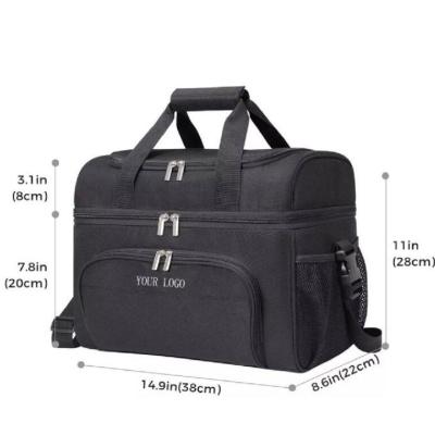 China Soft Lightweight Portable Cooler Tote Bag Cooling Picnic Box With Large Pocket for sale