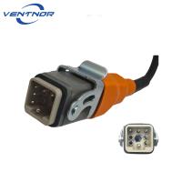 China Customized Jacket Electrical Cable Male Shell Male Pins For Aerial Lift Joystick Red for sale