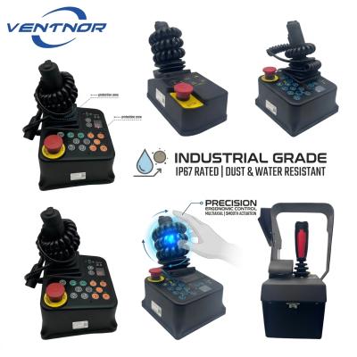 China Rough Terrain Scissor Lift Platform Control Unit Joystick Controller Direct Proportional Output Assembly for sale