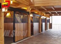 China 2ft Length 220cm High Modular Horse Stall Kits Bamboo Steel Frame Material for sale