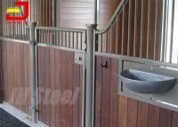 China 2ft Length 220cm High Modular Horse Stall Kits Bamboo Steel Frame Material for sale