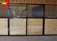 China 2ft Length 220cm High Modular Horse Stall Kits Bamboo Steel Frame Material for sale
