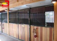 China Horse Riding Club Prefab Horse Stalls , Powder Coated Metal Horse Stalls for sale