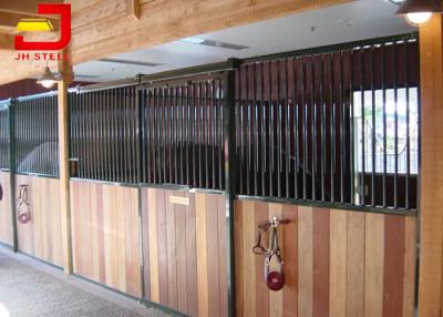 China Horse Riding Club Prefab Horse Stalls , Powder Coated Metal Horse Stalls for sale