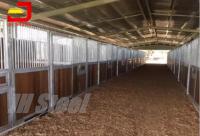 China Sliding Door Temporary Prefabricated Horse Stall Fronts 3.65x3.65m for sale