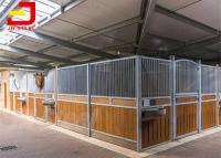 China Movable 10x10 12x12 Big Horse Stall Panels With Hot Dipped Galvanized Frame for sale