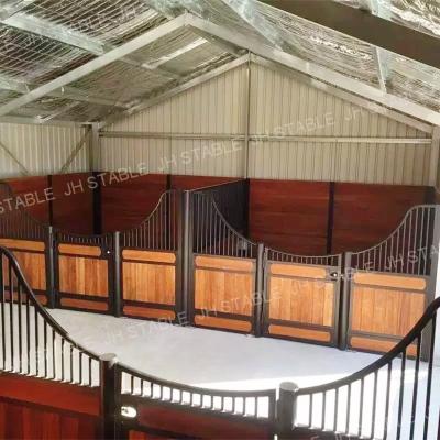 China Internal Equine European Horse Stall Fronts Galvanized Steel Metal for sale