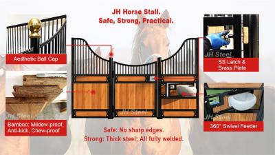 China Easy Equipped Galvanized Horse Stable Fronts Fence Panel 10ft for sale