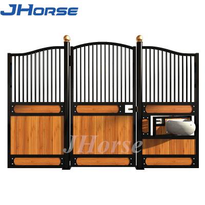 China Classic Equine 14 Foot Barn Stall Fronts Galvanized Horse Stall Equipment Stable Covered for sale