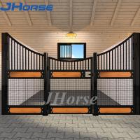 China Steel Wood Wire Mesh Horse Stables Panels For Equestrian for sale