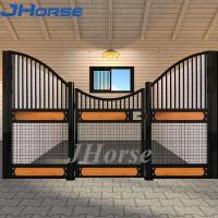 China Steel Wood Wire Mesh Horse Stables Panels For Equestrian for sale