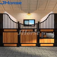 China 3.6x2.2 Building Sets Plans Wooden Horse Stable Door With Swivel Feeder for sale