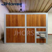 China Portable Movable Stable Horse Stall Fronts With Feeder for sale