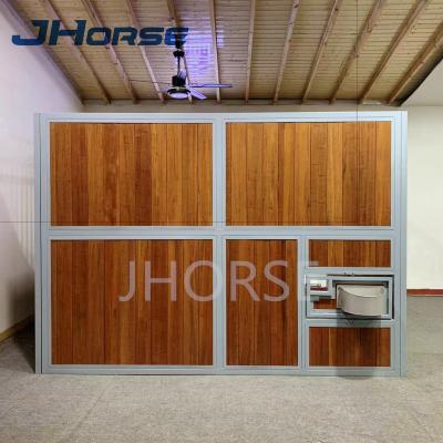 China Portable Movable Stable Horse Stall Fronts With Feeder for sale