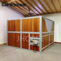 China Portable Movable Stable Horse Stall Fronts With Feeder for sale