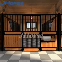 China Metal Board Bamboo Wood European Horse Stalls With Many Options for sale