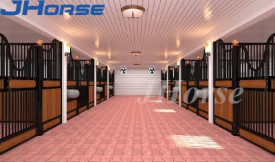 China Indoor Wooden Horse Stall Panels Stable Fronts Portable for sale