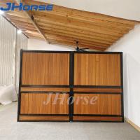 China Q235 Steel Bamboo Temporary Horse Stables With Gate Window 2.2m  Height for sale