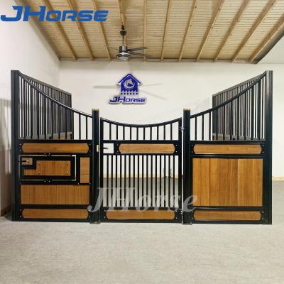 China Portable Bamboo Horse Stable Barn Door Horse Stall Panels Prefabricated Standard for sale