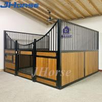China Portable Bamboo Horse Stable Barn Door Horse Stall Panels Prefabricated Standard for sale