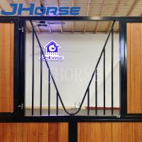 China Bamboo Pine Infill Temporary Horse Stall Fronts Powder Coated for sale