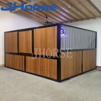China Bamboo Pine Infill Temporary Horse Stall Fronts Powder Coated for sale
