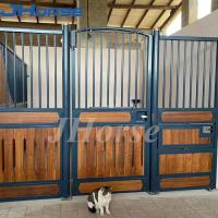 China Fast Dispatch European Building Equestrian Stalls Steel Horse Stables corrosion proof for sale