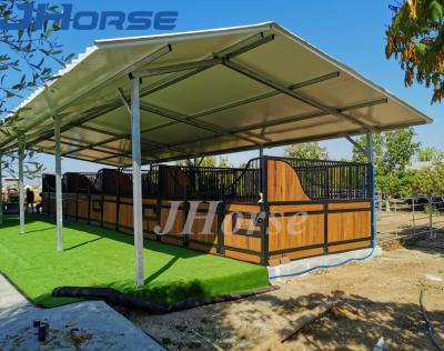 China Easy Equipped Galvanized Horse Stable Fronts Fence Panel 10ft for sale