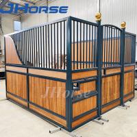 China Powder Coating Black Steel Horse Stables Box Customized Made for sale
