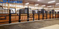 China Prefabricated Timber Luxury 304ss Movable Horse Stalls Fronts  3.5m for sale