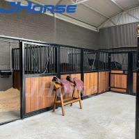 China Powder Coating 2.5m-4.0m Indoor European Horse Stalls With Front Sliding Doors for sale