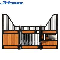China Farm Machinery Equestrian Metal Stall Fronts Bamboo Steel Frame Horses Stable for sale