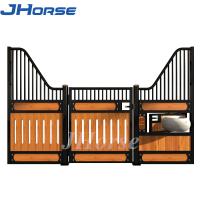 China Farm Machinery Equestrian Metal Stall Fronts Bamboo Steel Frame Horses Stable for sale