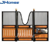 China Pine European Stall Fronts 3m 4.2m Horse Stable Doors Panels With Feeder for sale