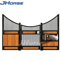China Customizable Horse Stall Fronts Durable Powder Coating Bamboo Frame for sale