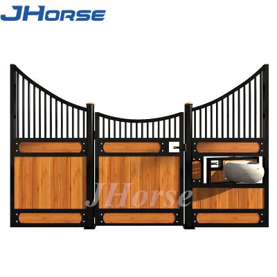 China Customizable Horse Stall Fronts Durable Powder Coating Bamboo Frame for sale