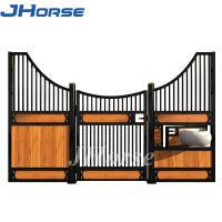 China 12 Foot Easily Clean Wood Horse Stall Fronts Equipment Panels Stables for sale