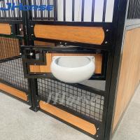 China High Density Water Resistant Metal Horse Stall Fronts Pine Wood Filling for sale