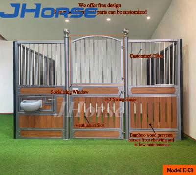 China Galvanized Temporary Stainless Steel Outdoor European Horse Stalls Individual for sale