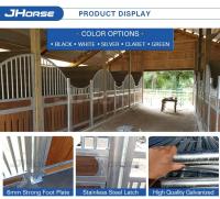 China Safety Bamboo Board Horse Stable Box Horse Stall Panel With Sliding Door for sale