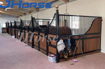 China Bamboo HDPE Wood  European Horse Stalls Front Panel Stables 7.2ft Height for sale