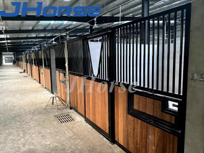 China Bamboo Galvanized Metal Double Dutch Door Horse Stall Panels Large Customized for sale