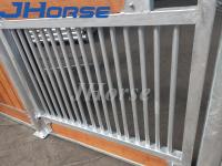 China Swivel Doors Horse Stable Exterior Steel Frame Black Powder Coated for sale