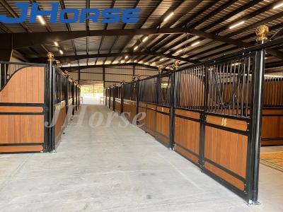 China Hot Dip Galvanization 7.2ft Height  European Horse Stables  Simple Design for sale