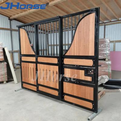 China Sliding Gate Hot Dipped Galvanized Prefab Horse Stalls 3m 3.5m for sale