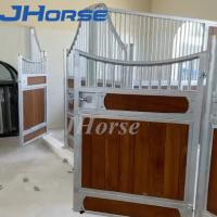 China Portable Horse Stable Partitions / Hot Dip Galvanized Horse Stall Fronts With Equine Stall Accessories for sale
