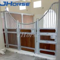 China Portable Horse Stable Partitions / Hot Dip Galvanized Horse Stall Fronts With Equine Stall Accessories for sale