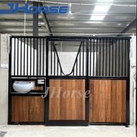 China Endurable Sliding Door European Horse Stalls Galvanized Metal Frame for sale