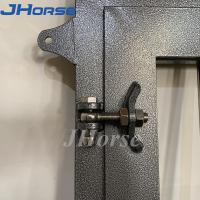 China Steel Prefab Bamboo Infill Horse Stall Horse Barn Door Hinged Windows Customized for sale
