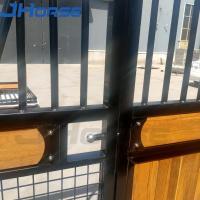 China Sliding Door Horse Stall Panels Width Customized Bamboo Wood Infill for sale